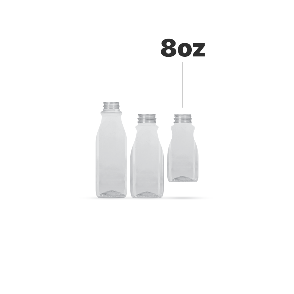 Carafe Round Bottle - 8oz – Captiva Containers